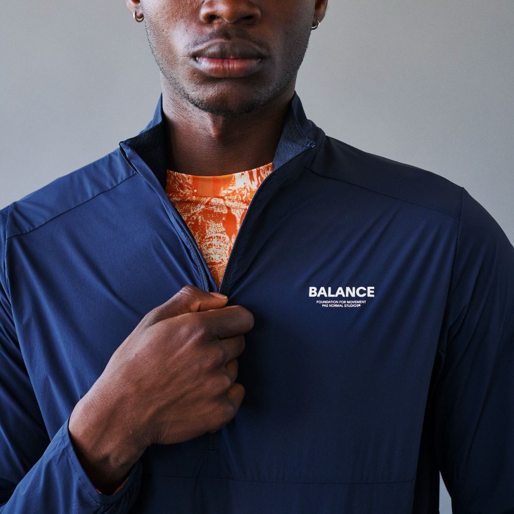 Pas Normal Studios Balance Half Zip Jacket - Navy – Cranks & Coffee